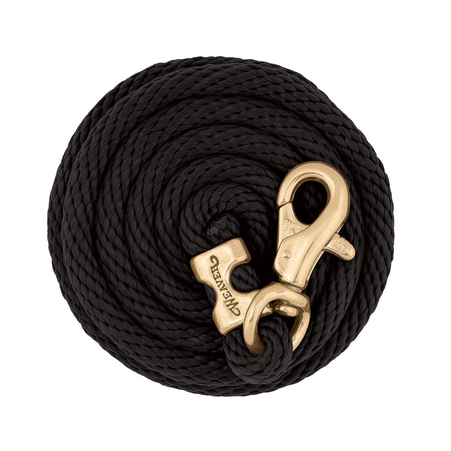 Weaver Poly Lead with Brass Plated Bull Trigger Snap – K&K Livestock Co.