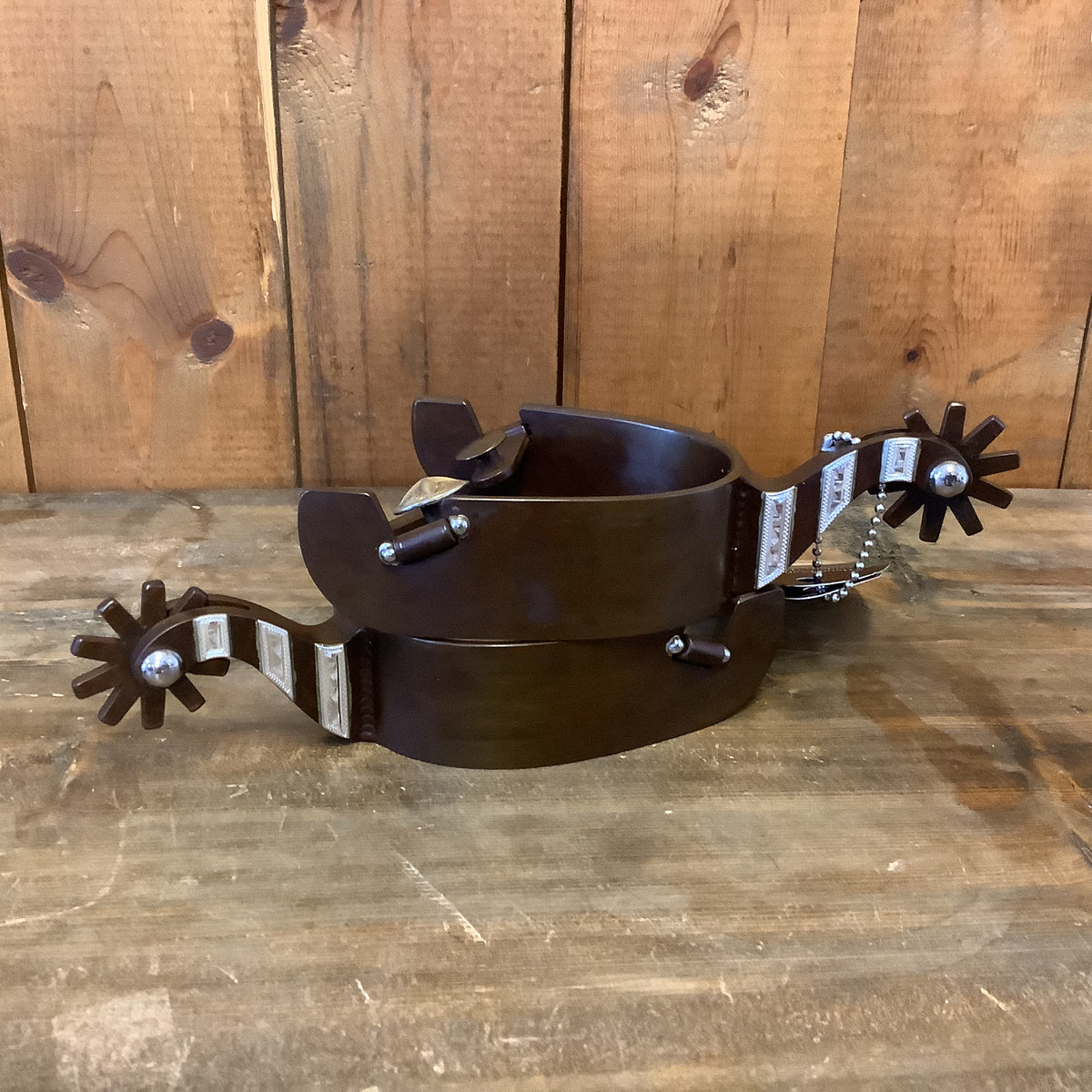 Tom Balding Spur - Men’s Silver Bars on Shank – K&K Livestock Co.