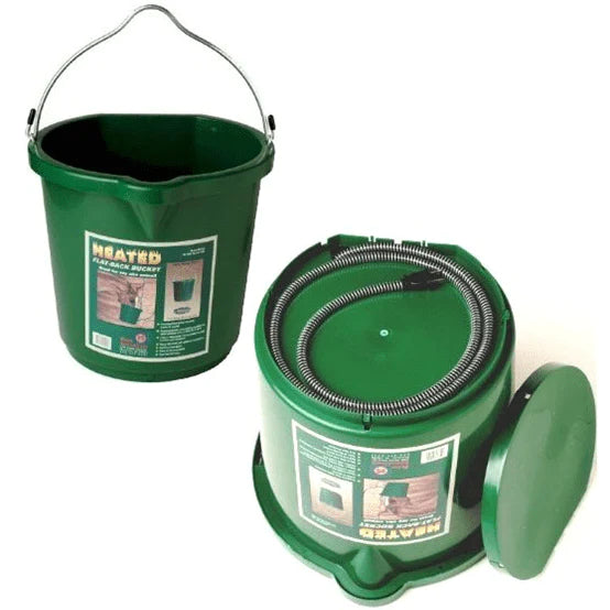 Heated Bucket 5 Gallon Green – K&K Livestock Co.