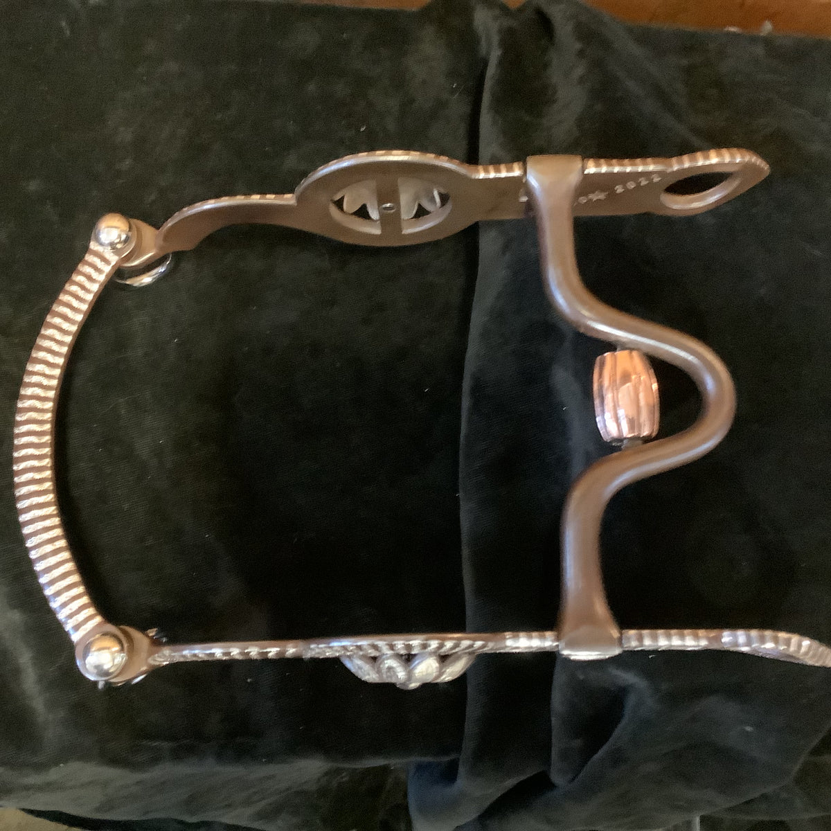 Franco Bit with Copper Roller - Flower on Shank 1504 – K&K Livestock Co.